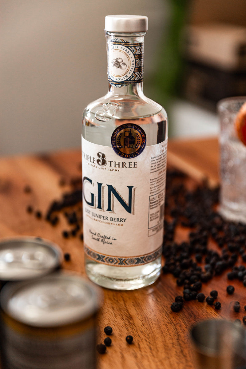 Just Juniper Gin 500ml – Triple Three Distillery